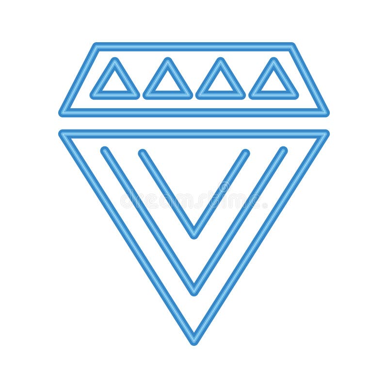 Neon shape diamond stock vector. Illustration of lens - 295598771