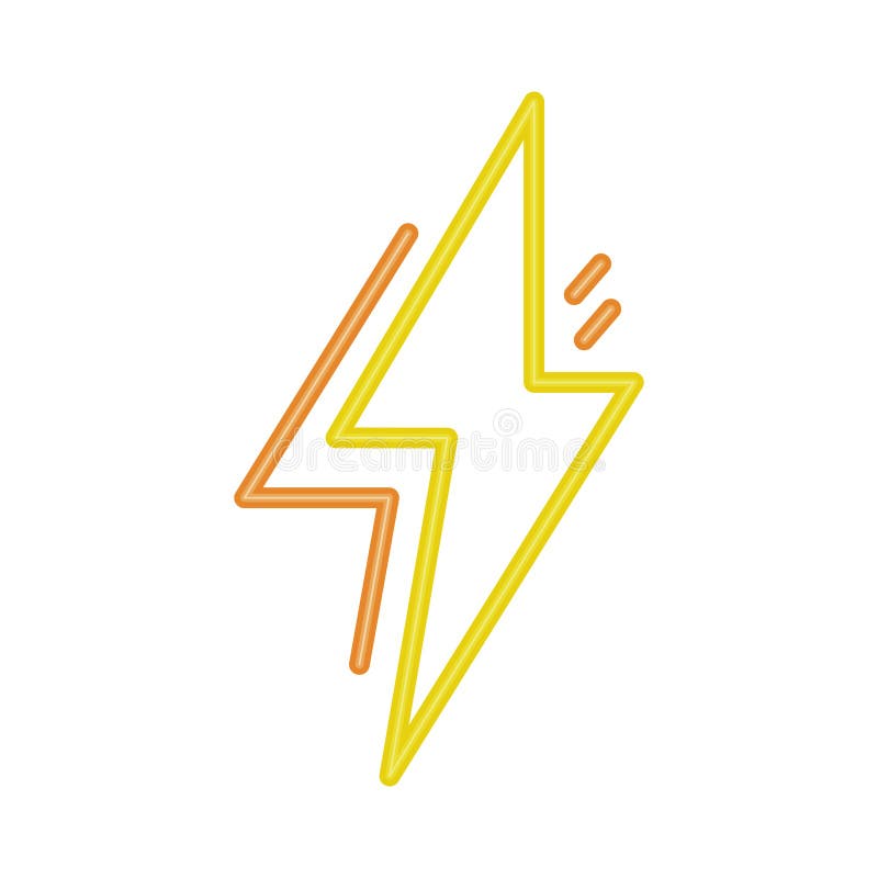 Neon shape lightning stock vector. Illustration of magic - 295598065