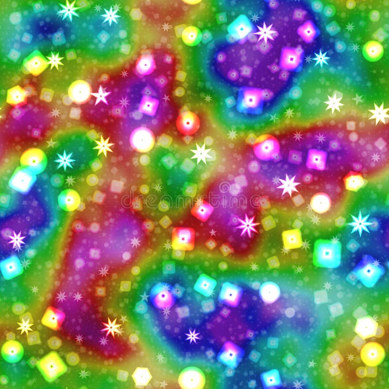 Neon Shape Symbols Generated Seamless Texture Stock Illustration ...