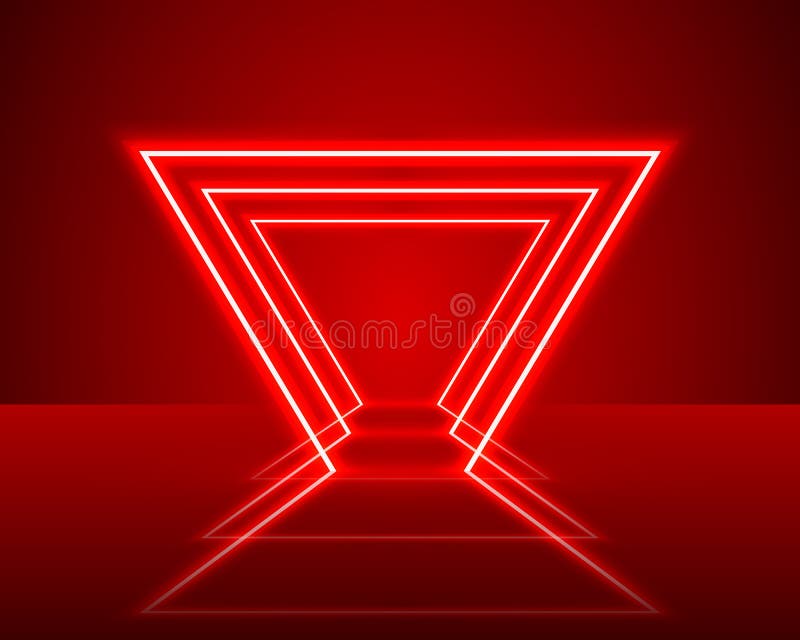 Neon show light podium stock vector. Illustration of lights - 128777258