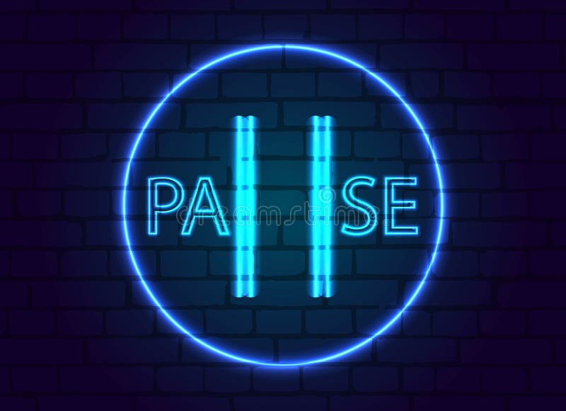 Pause sign stock illustration. Illustration of directions - 5696614