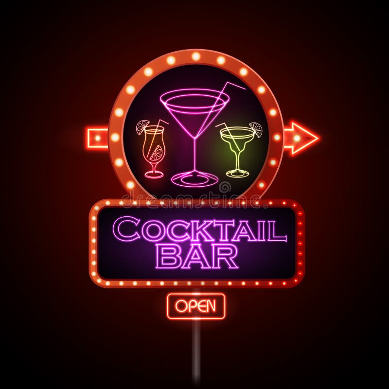 Lounge Bar Neon Stock Illustrations – 457 Lounge Bar Neon Stock ...