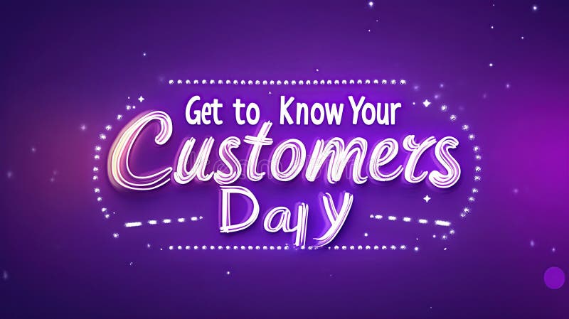 Neon Sign Get Know Your Customers Day Stock Photos - Free & Royalty ...