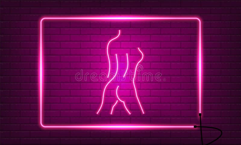 Lounge Bar Neon Sign Brick Wall Background Stock Illustrations 113