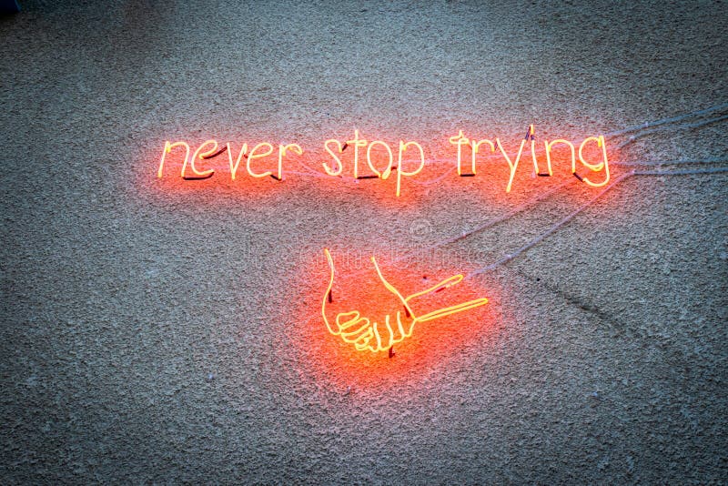 Never stop stock photo. Image of motivating, leadership - 175741348