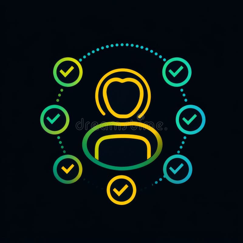 A Neon Sign Illustrating the Idea of Validation, with a Person ...