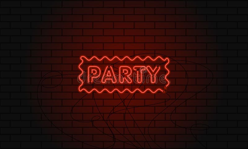 Neon Sign Hotel on Brick Wall Background. Vintage Electric Signboard ...