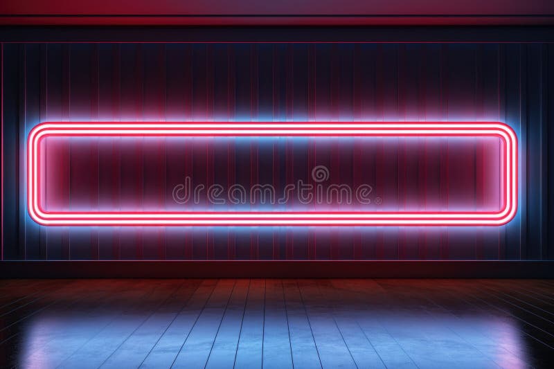 Neon Sign Red Blue Lights Lit Up Dark Room Stock Photos - Free ...