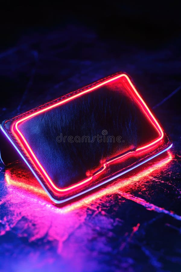 Neon Sign Table Top stock image. Image of light, awareness - 374828263