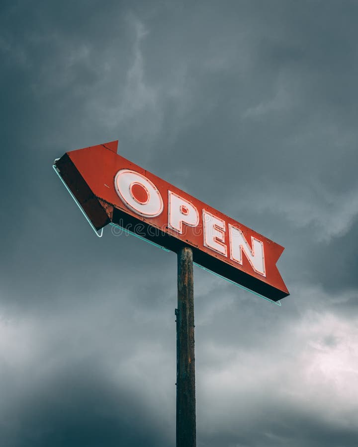 Neon Sign at Uranus, on Route 66 in Missouri Stock Photo - Image of ...