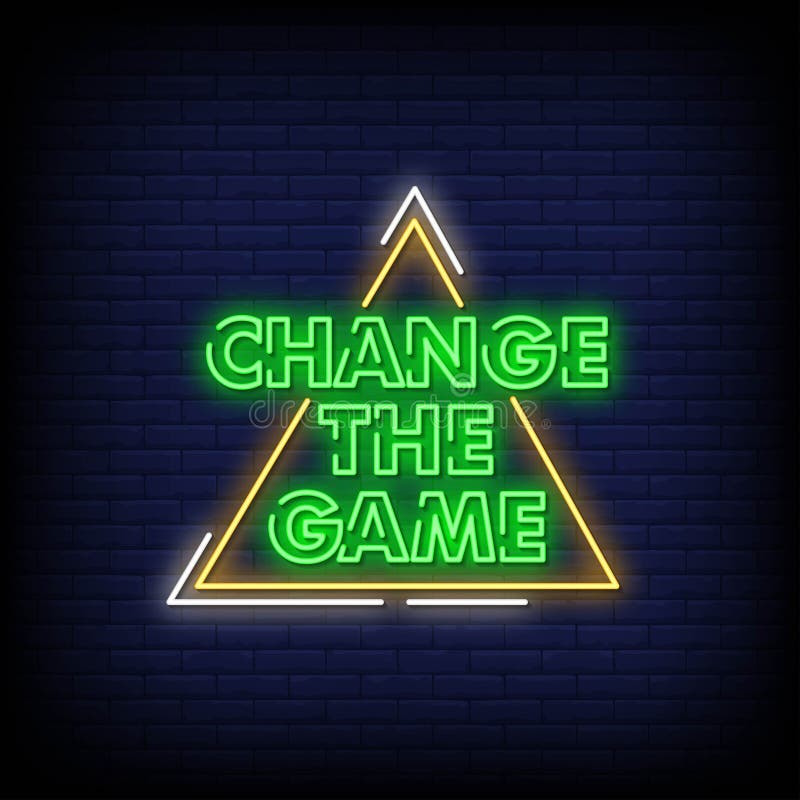 Game Play Time Neon Signs Style Text Vector Stock Vector - Illustration ...