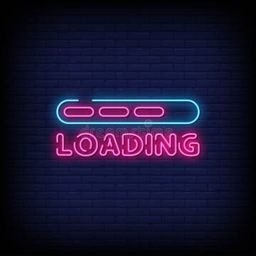 Neon Loading Stock Illustrations – 2,327 Neon Loading Stock ...