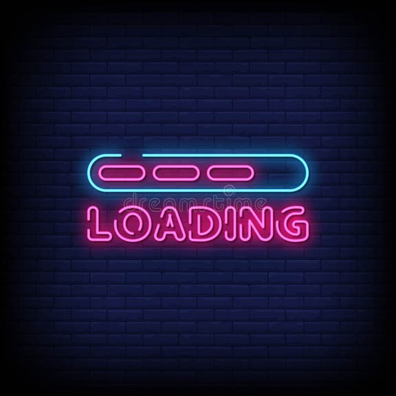 Neon Loading Stock Illustrations – 2,327 Neon Loading Stock ...