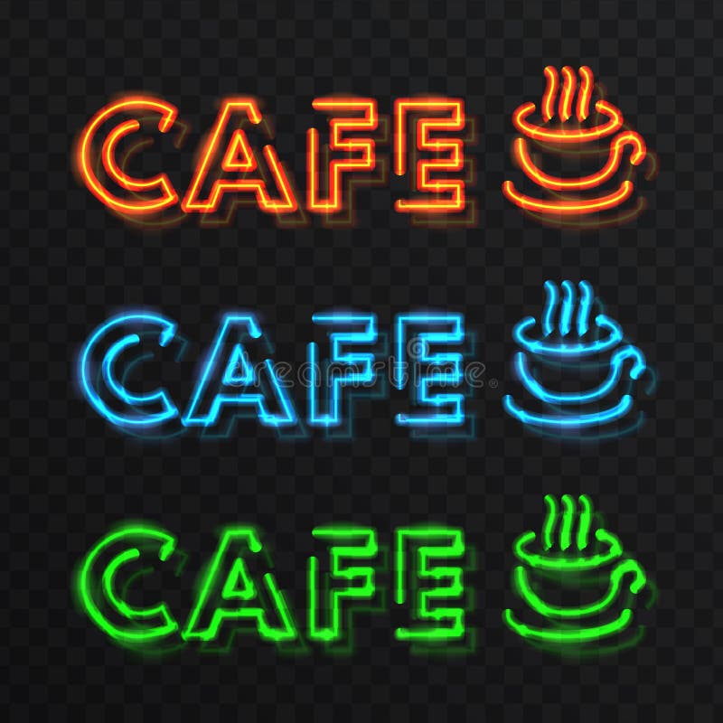 Neon signs vector. stock vector. Illustration of font - 78868156