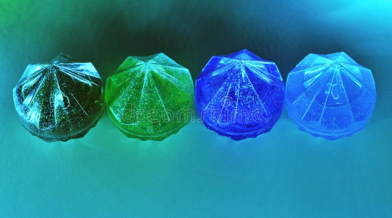 Neon Slime in Duotone Background. Stock Image - Image of experiment ...