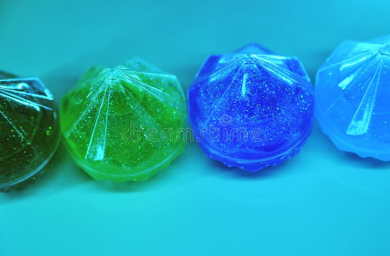 Neon Slime in Duotone Background. Stock Image - Image of neon, grass ...