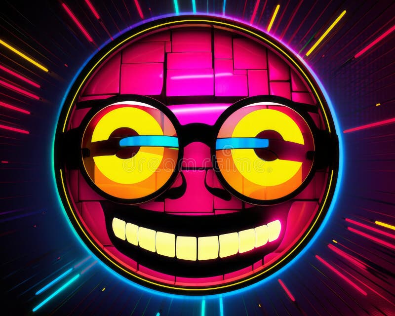 Neon Smiley Stock Illustrations – 1,081 Neon Smiley Stock Illustrations ...