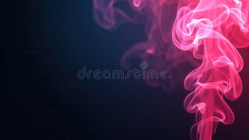 Neon Smoke on a Black Background. Stock Photo - Image of wave, graphic ...