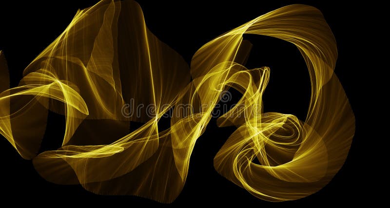 Neon Smoke. Modern Abstract Wide Background, Design of Thin Neon ...