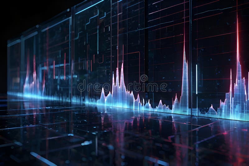 Abstract Neon Soundwave Design with Vibrant Energy and Rhythmic Flow ...