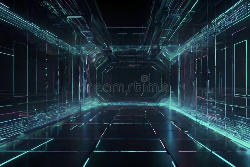 Abstract Neon Soundwave Design with Vibrant Energy and Rhythmic Flow ...