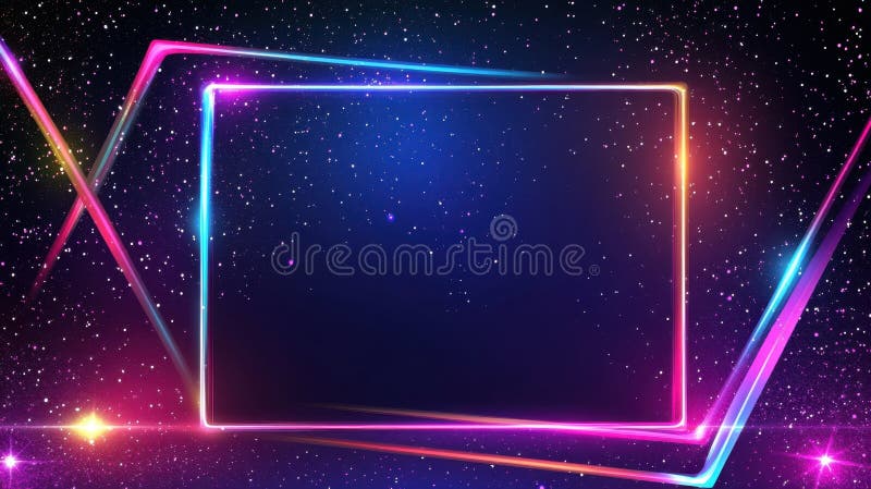 Neon space light patterns stock image. Image of visual - 370325691