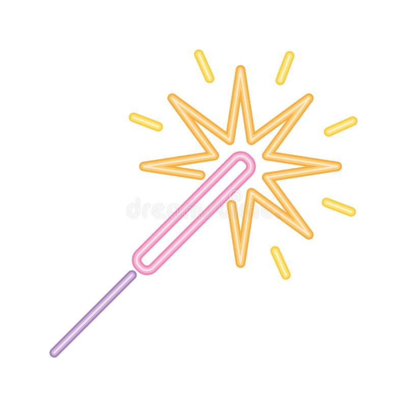 Neon sparker sign stock vector. Illustration of firework - 295541696