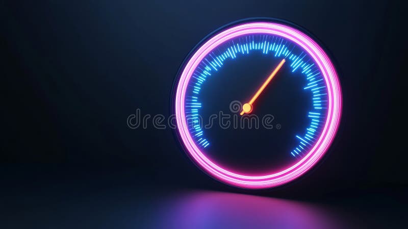 The 2024 Neon Speedometer Gauge Exemplifies Futuristic Technology in a ...