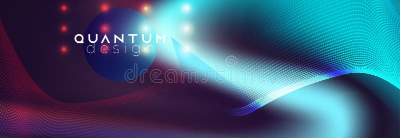 Neon Spotlights on Fluid Abstract Vector Design Stock Vector ...