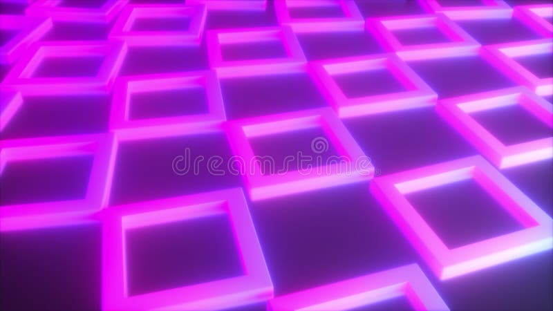 Neon squares stock illustration. Illustration of frame - 266479323