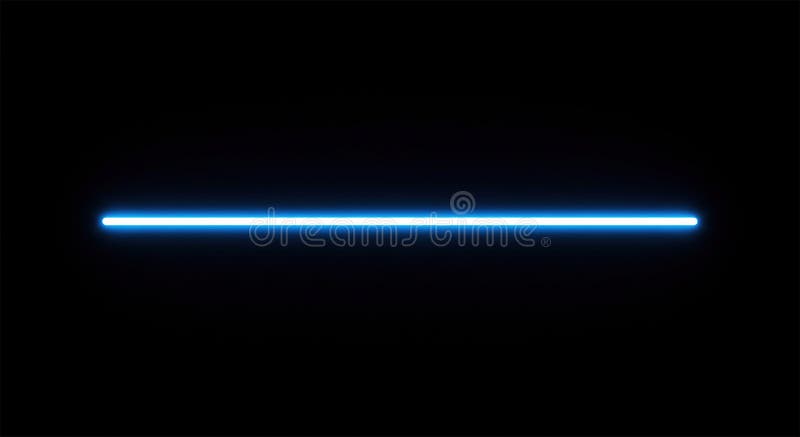 Neon straight blue line stock illustration. Illustration of line ...