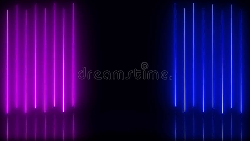 Neon Stream Screen Abstract Animation Background Blue Stock Footage ...