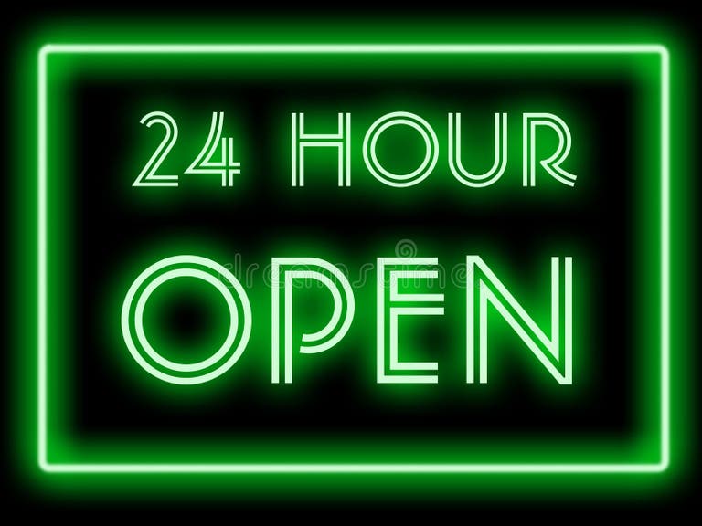 Open Late Night Stock Illustrations – 801 Open Late Night Stock ...