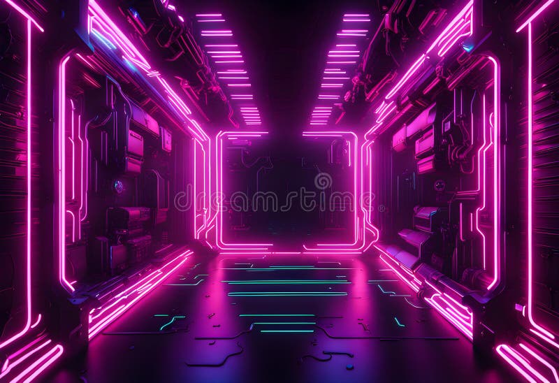 Cyberpunk Metal Panel Frame Stock Photos - Free & Royalty-Free Stock ...