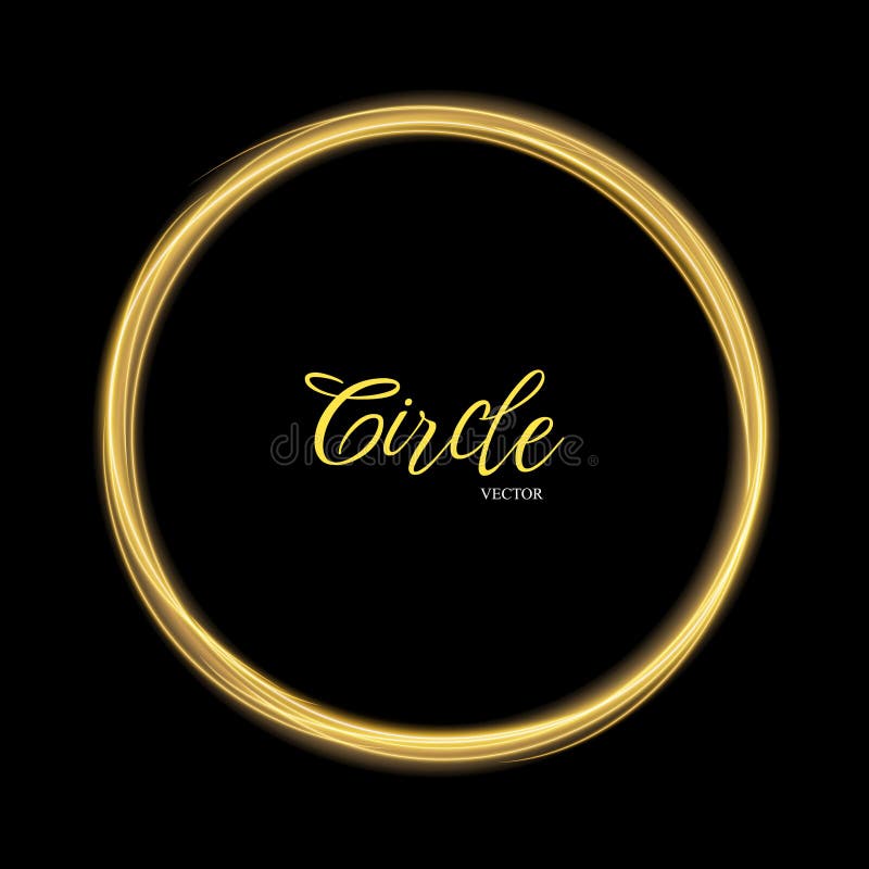 Neon Swirl. Curve Line Light Effect Stock Vector - Illustration of ...