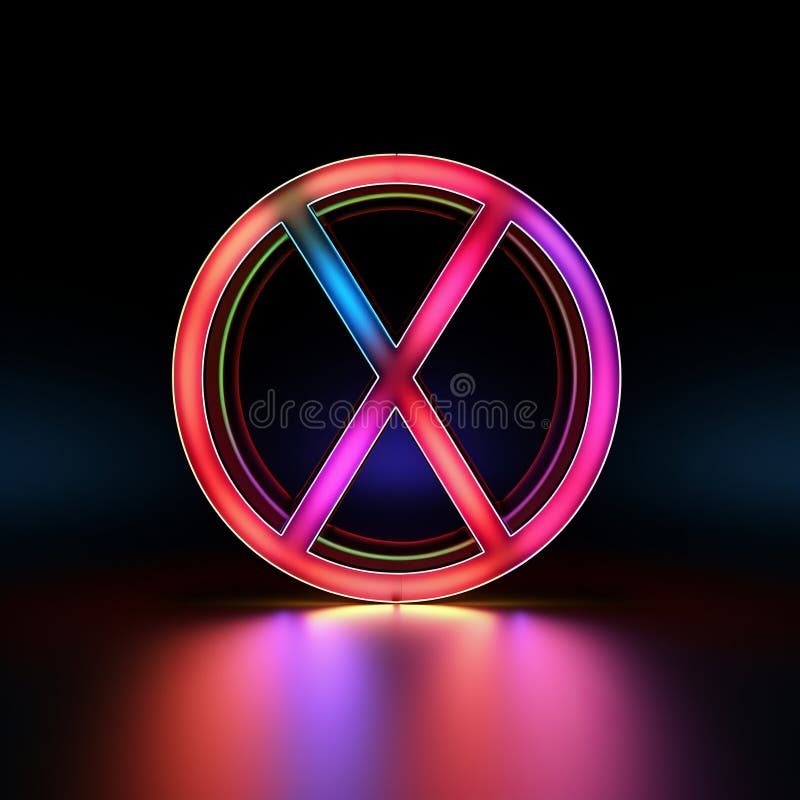 The Neon Logo for the Game is Shown on a Dark Background Stock ...