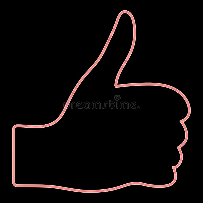 Neon Symbol Engine Car Red Color Vector Illustration Image Flat Style ...