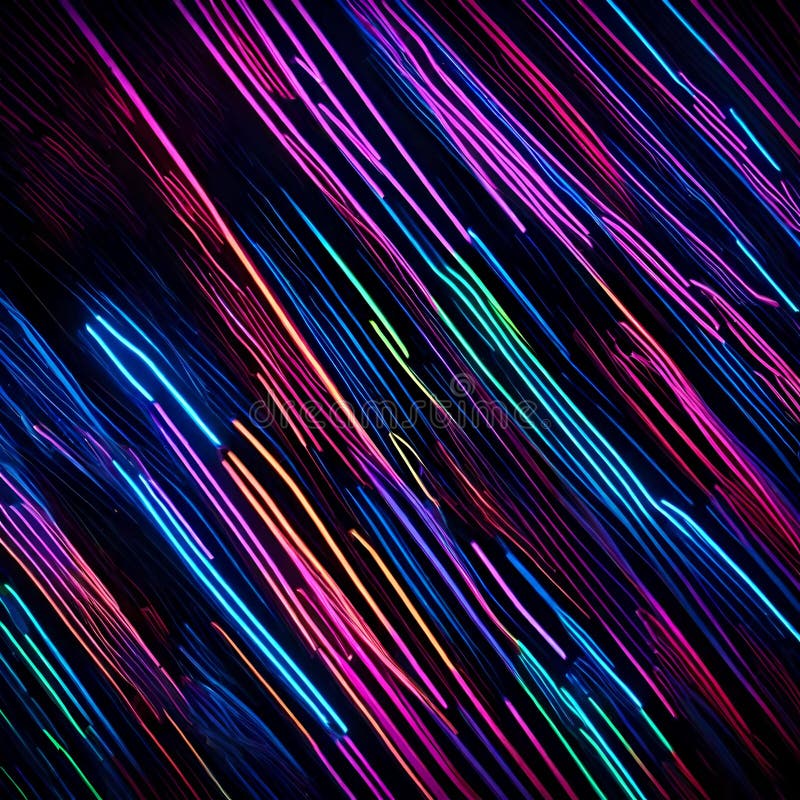 Neon Symphony: Luminous Diagonal Delight Stock Illustration ...