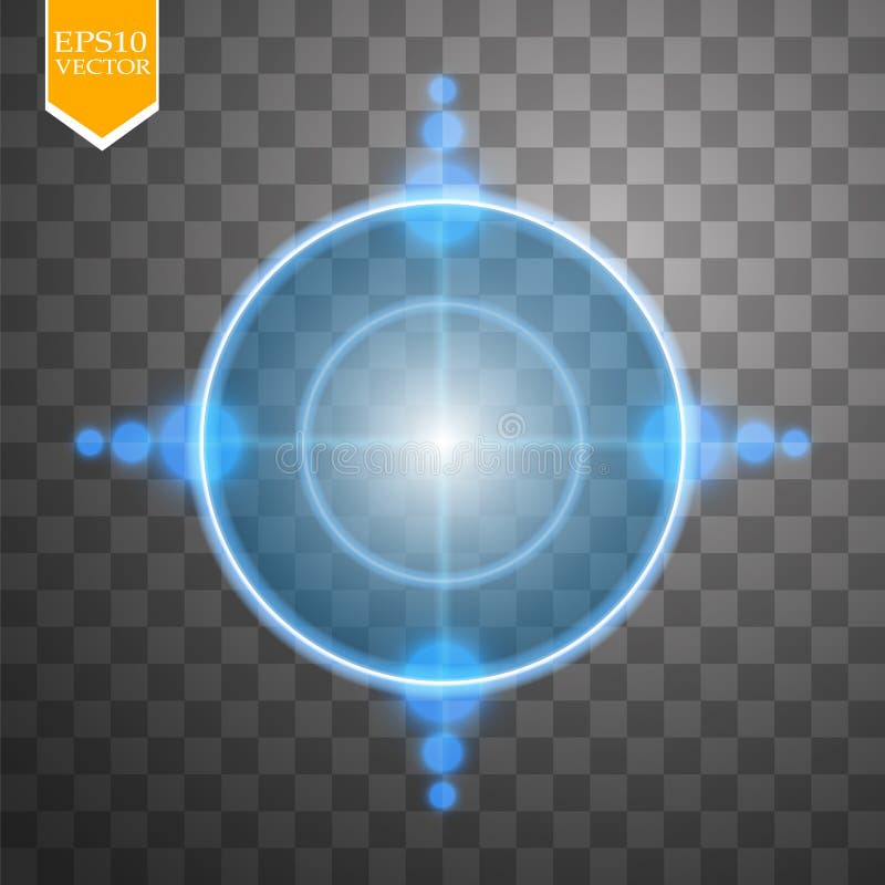 Neon Target . Game Interface Element. Vector Illustration Stock Vector ...