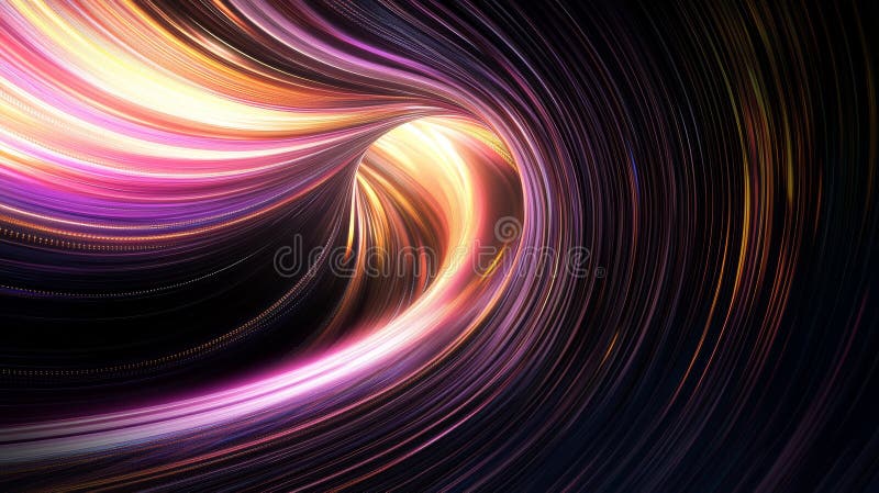 Neon Technology Background, Floor Scene with Reflection Light, Virtual ...