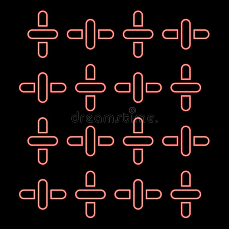 Neon Textile Fabric Linen Texture Weaved Red Color Vector Illustration ...