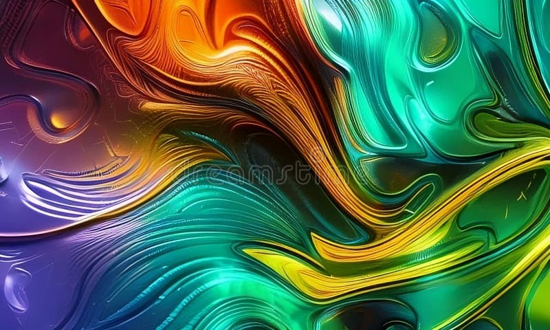 Neon Texture Background, Beautiful Abstract Fluid Art Background ...