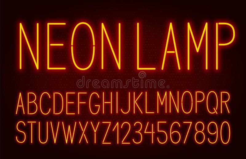Orange Font Drawn with Highly Detailed Orange Pencil Stock Vector ...