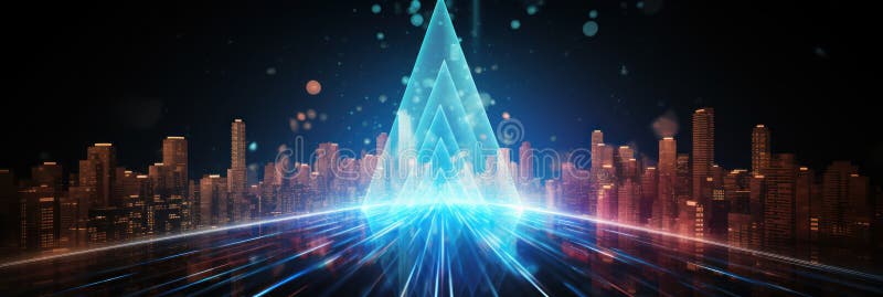 Neon Triangle. Triangles Neon Lights Frame. Neon Light Geometric ...