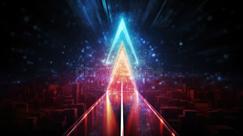 Neon Triangle. Triangles Neon Lights Frame. Neon Light Geometric ...