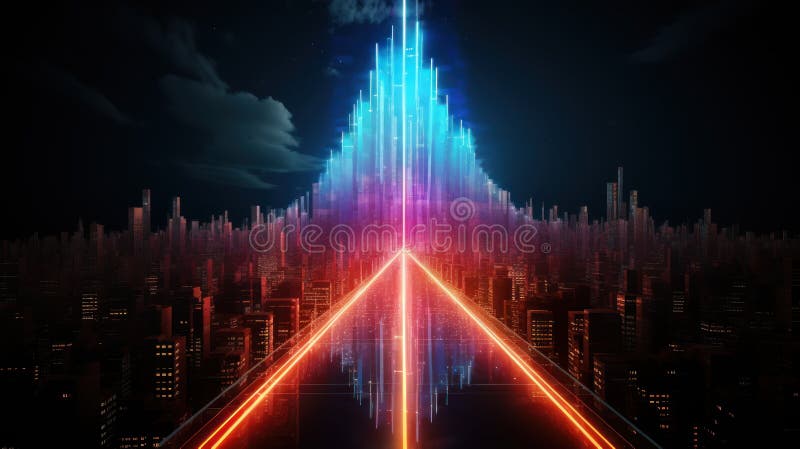 Neon Triangle. Triangles Neon Lights Frame. Neon Light Geometric ...