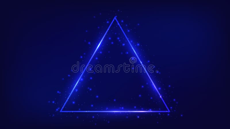 Neon Triangular Frame with Shining Effects Stock Vector - Illustration ... Neon Triangular Frame with Shining Effects Stock Vector - Illustration ...