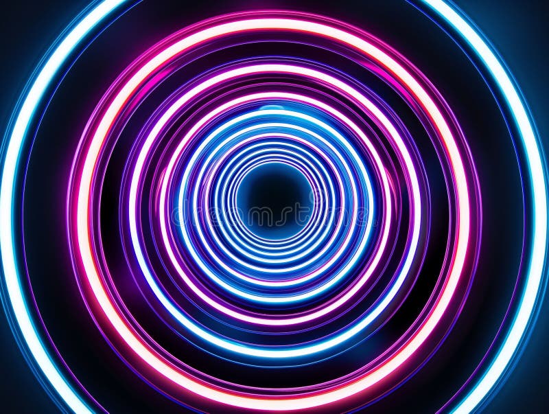 Neon Tunnel Vortex stock image. Image of pattern, energy - 317040667