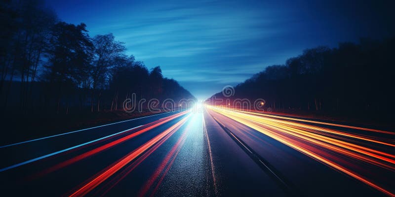 Neon Velocity: Urban Pulse of the Night. Speed Light Trails Stock ... Neon Velocity: Urban Pulse of the Night. Speed Light Trails Stock ...