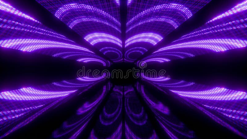 Neon Vortex Sci-Fi Tunnel Animation Loop Stock Video - Video of neon ...